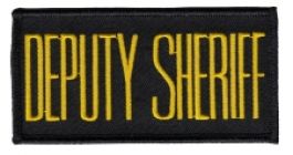 Dave's Uniforms, LLC - "DEPUTY SHERIFF" 4" X 2" Sew On Patch, LAW ...