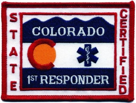 Dave's Uniforms, LLC - COLORADO 1ST RESPONDER, STATE CERTIFIED PATCH ...