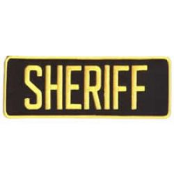 Dave's Uniforms, LLC - SHERIFF, POLICE or TROOPER BACK PATCH 4"T x 11"W ...