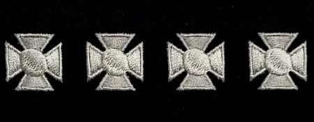 Dave's Uniforms, LLC - MALTESE CROSS 3/4" x 3/4" HASH MARKS - SILVER on ...