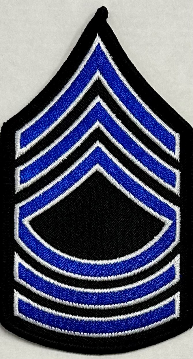 Dave's Uniforms, LLC - MASTER SERGEANT CHEVRON - ROYAL BLUE TRIMMED BY ...