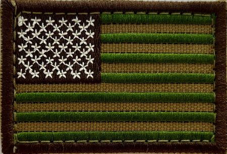 Dave's Uniforms, LLC - USA FLAG PATCH, MULTICOLOR - TAN, BROWN & GREEN ...