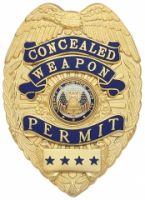 Dave's Uniforms, LLC - Concealed Weapon Permit Badge with Eagle on Top ...
