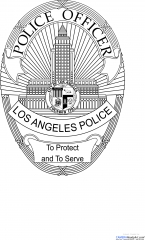 Dave's Uniforms, LLC - Laser Etched LAPD Badge, Laser Etching, LE-LAPDBadge