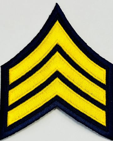 Dave's Uniforms, LLC - SERGEANT CHEVRON MEDIUM GOLD on MIDNIGHT NAVY ...