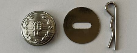 Dave's Uniforms, LLC - "P" BUTTON SMALL NICKEL SET - 1 "P" Button, 1 ...