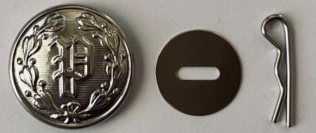 Dave's Uniforms, LLC - "P" BUTTON LARGE NICKEL SET - 1 "P" Button, 1 ...