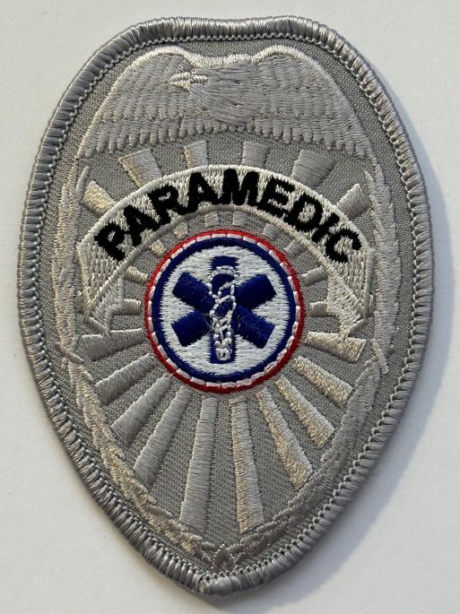 Dave's Uniforms, LLC - PARAMEDIC Eagle Top Shield Soft Badge - SILVER ...