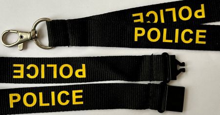Dave's Uniforms, LLC - POLICE LANYARD - GOLD LETTERING., LANYARDS ...