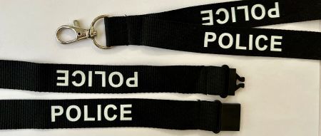 Dave's Uniforms, LLC - POLICE LANYARD - WHITE LETTERING., LANYARDS ...