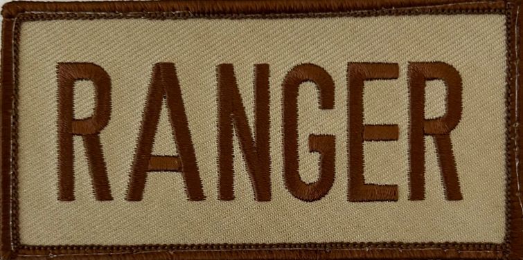 Dave's Uniforms, LLC - RANGER ID PATCH, SUBDUED TAN - 4"W x 2"H ...